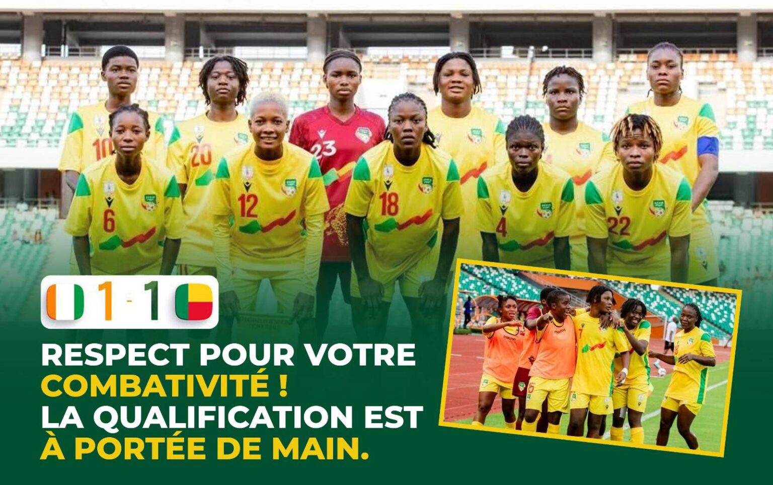 Les Amazones U20 du Bénin font un coup génial à Abidjan ! - Bénin Infos